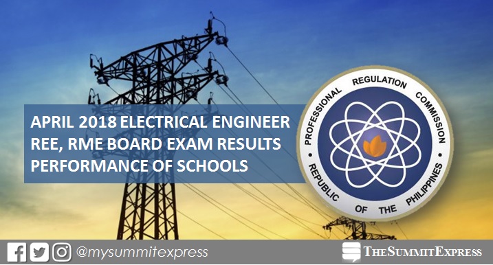 PERFORMANCE OF SCHOOLS: April 2018 Electrical Engineer REE, RME board ...