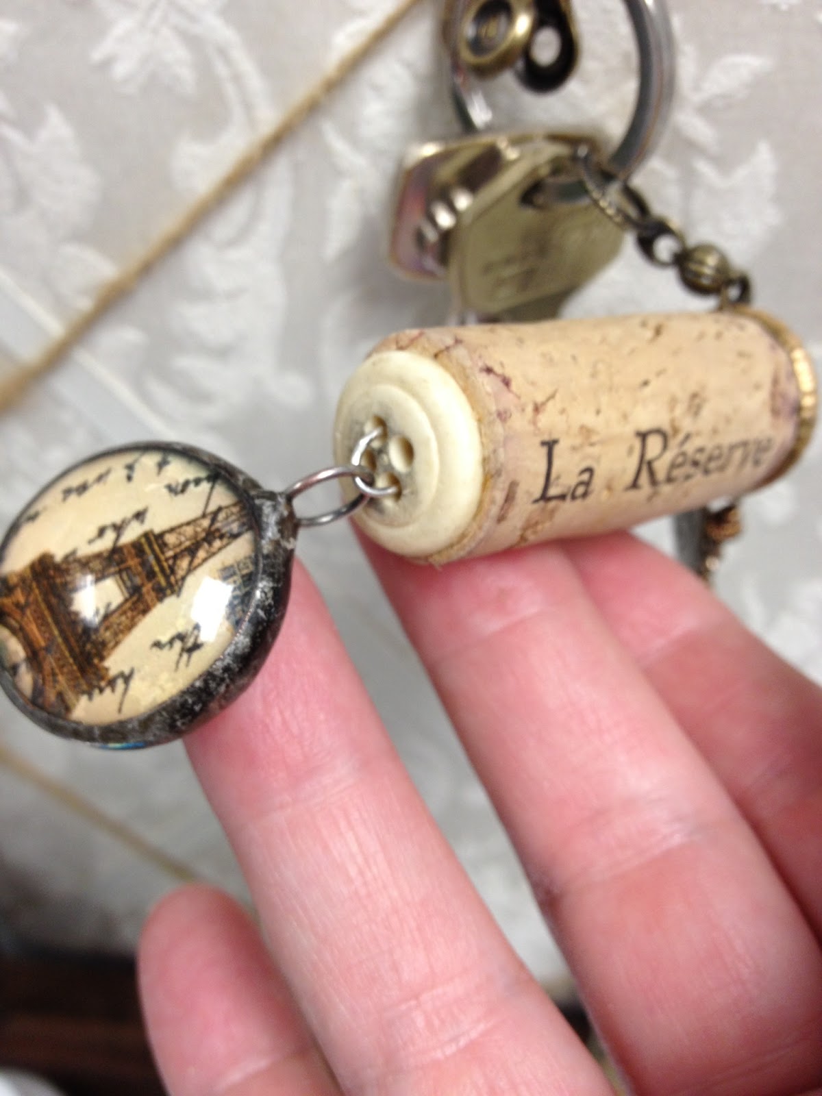 Sunday View: Wine Cork Key Chain