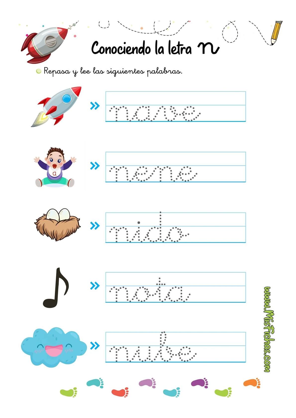 Fichas para Sílabas Na Ne Ni No Nu | Materiales Educativos para Maestras