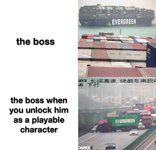 23 Memes React To Suez Canal blocked by huge container ship Evergreen