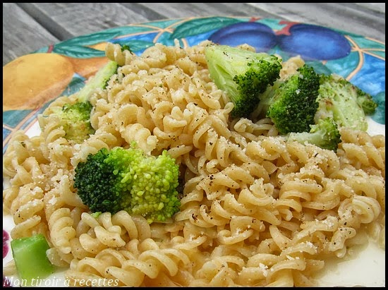 Mon tiroir à recettes - Blog de cuisine: Pâtes aux brocolis