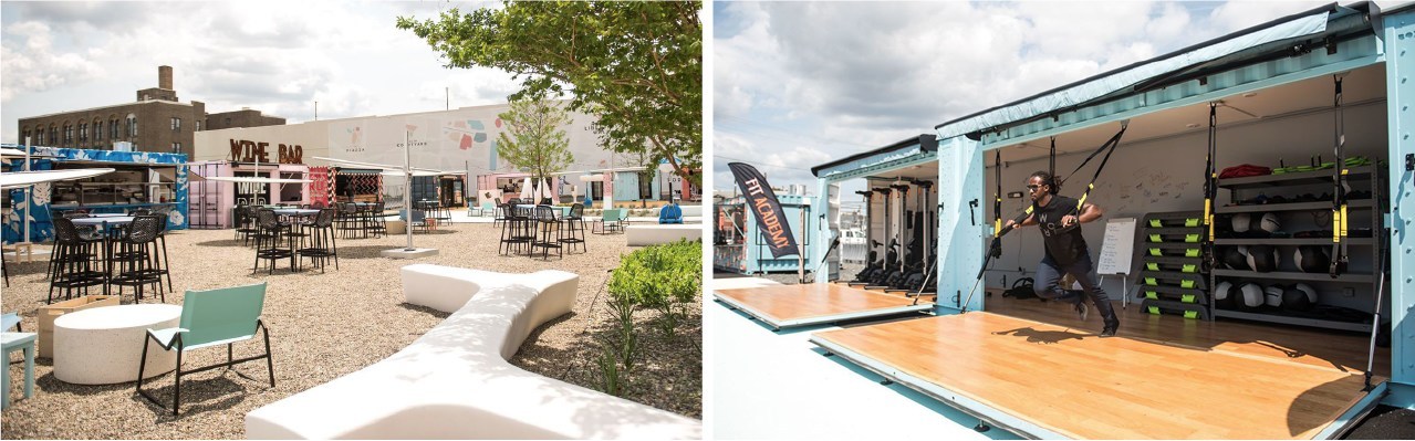 Pop-up shipping container park opens in Philadelphia