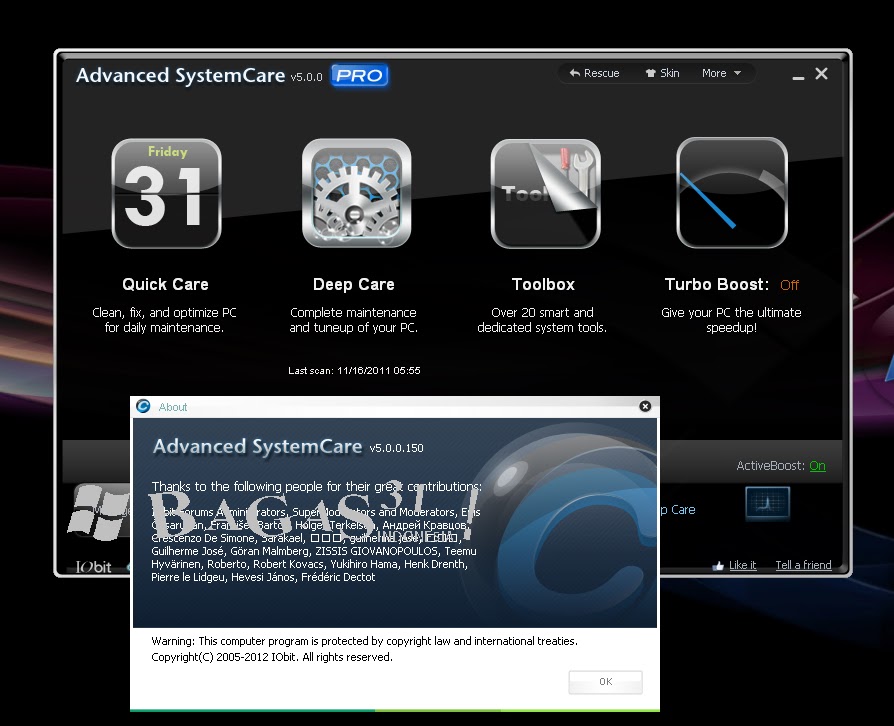 IObit Advanced SystemCare PRO 5.0 + Serial | DENDRO-07