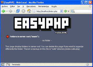 Plataformas De Desarrollo paginas web: EASYPHP