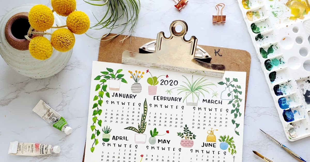 sketchy notions : a free 2020 calendar for you!