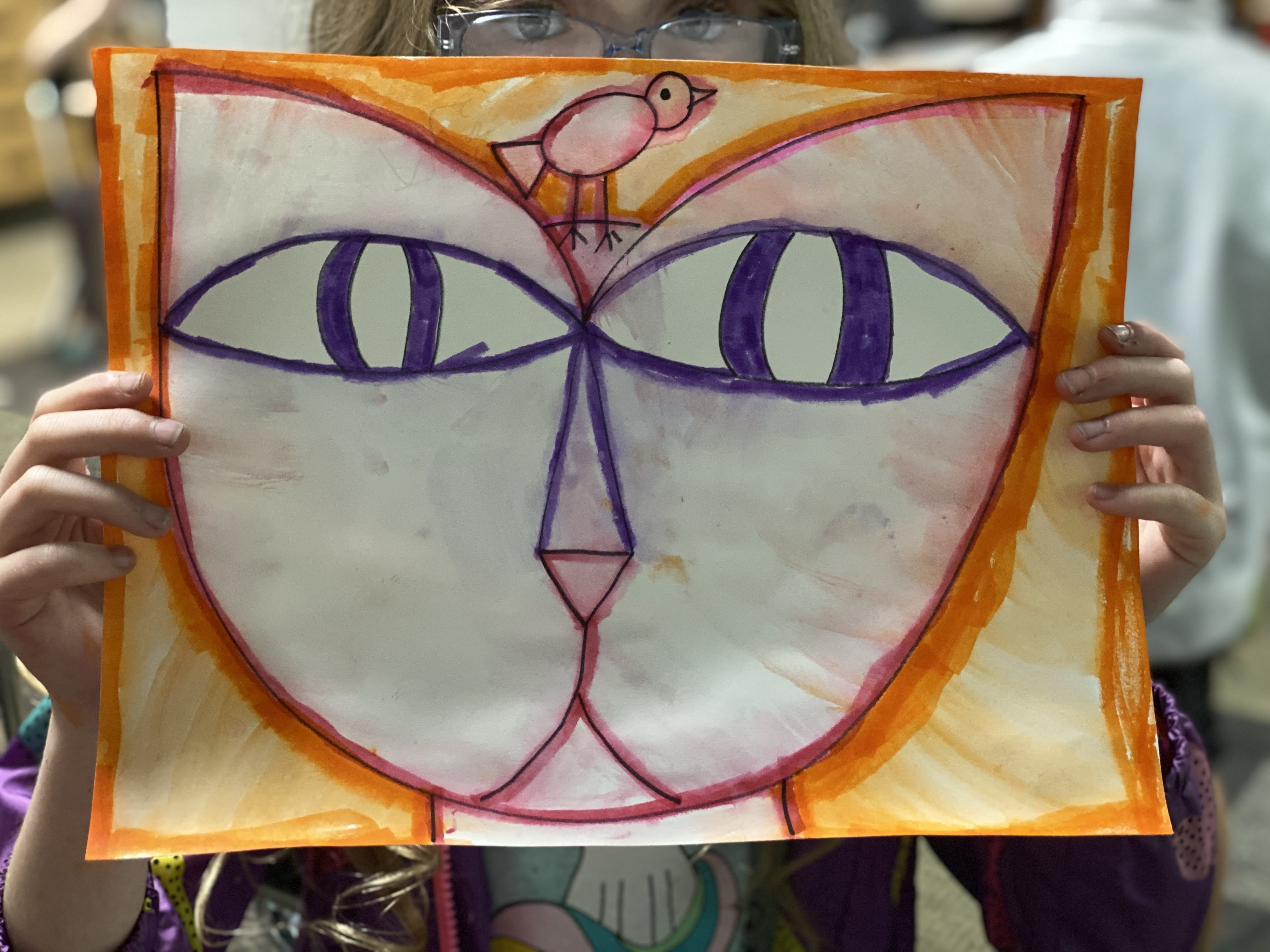 Elements of the Art Room: 1st grade Paul Klee Cat and Bird