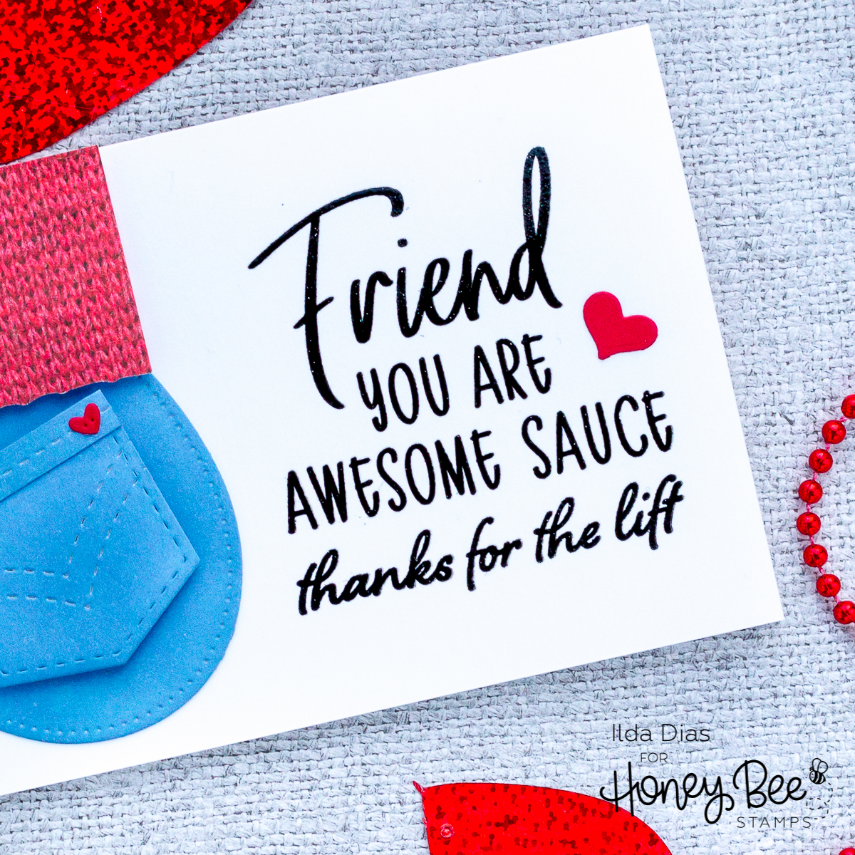 I Love Doing All Things Crafty: Cheeky Friendship Thank You Card ...