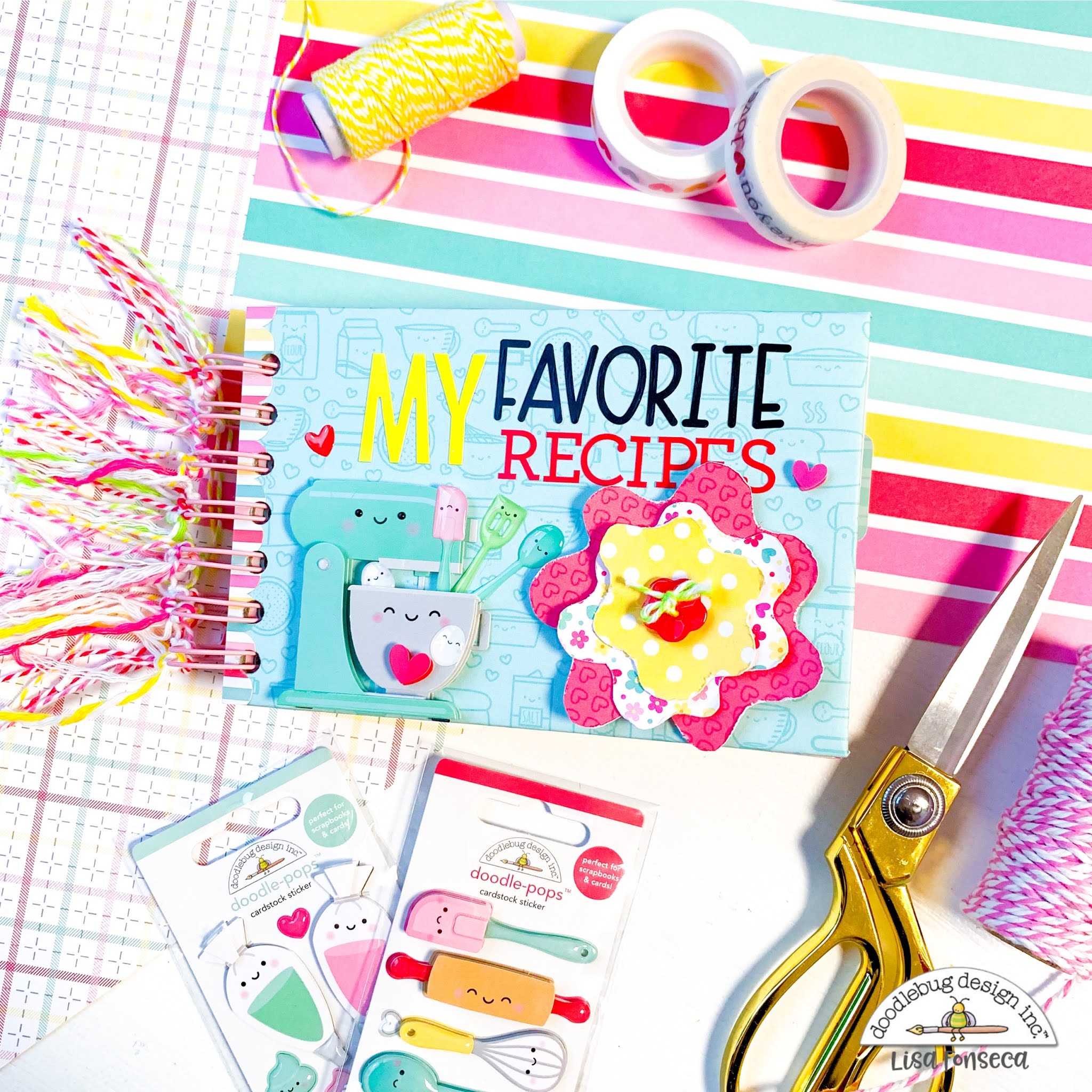Doodlebug Design Inc Blog: FAVORITE RECIPES BOOK | with Lisa