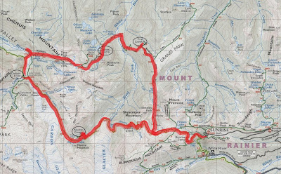 Working toward Wonderland: 2012 Itinerary - Wonderland Trail Northern Loop