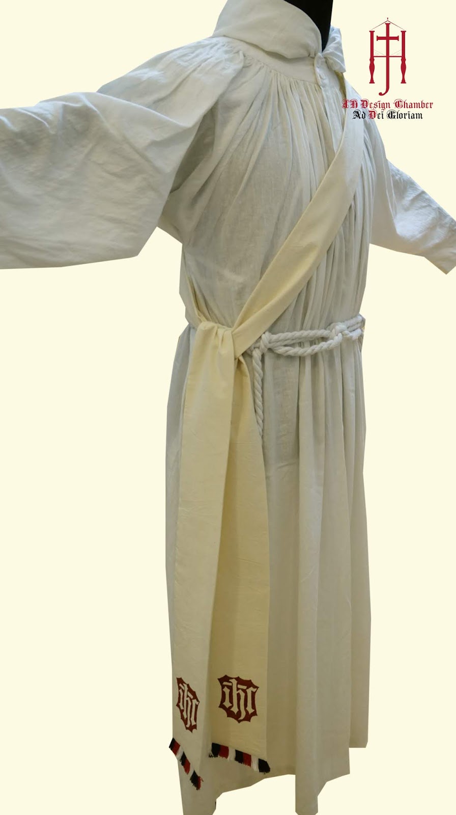 English Stole & Maniple - Lenten Array