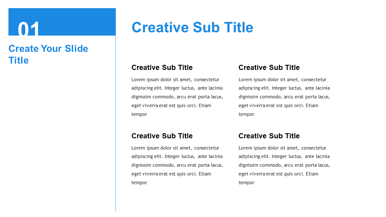 Vertical Split PowerPoint Templates - PowerPoint Free