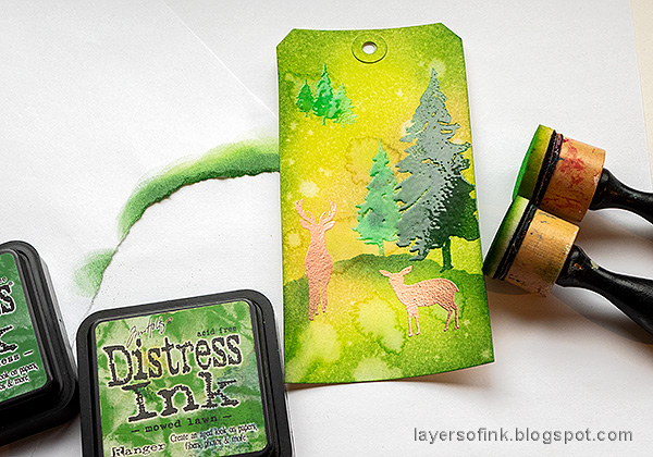 Layers of ink: Shades of green tag