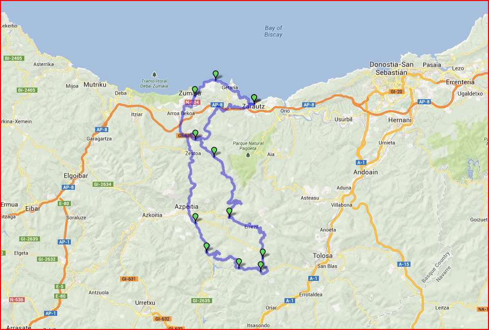 Una bloguera muy globera: Mar & Monte (Zarautz-Etumeta-Santa Ageda ...