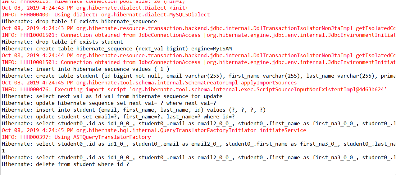 Hibernate MySQL CRUD Operations with Maven and Eclipse