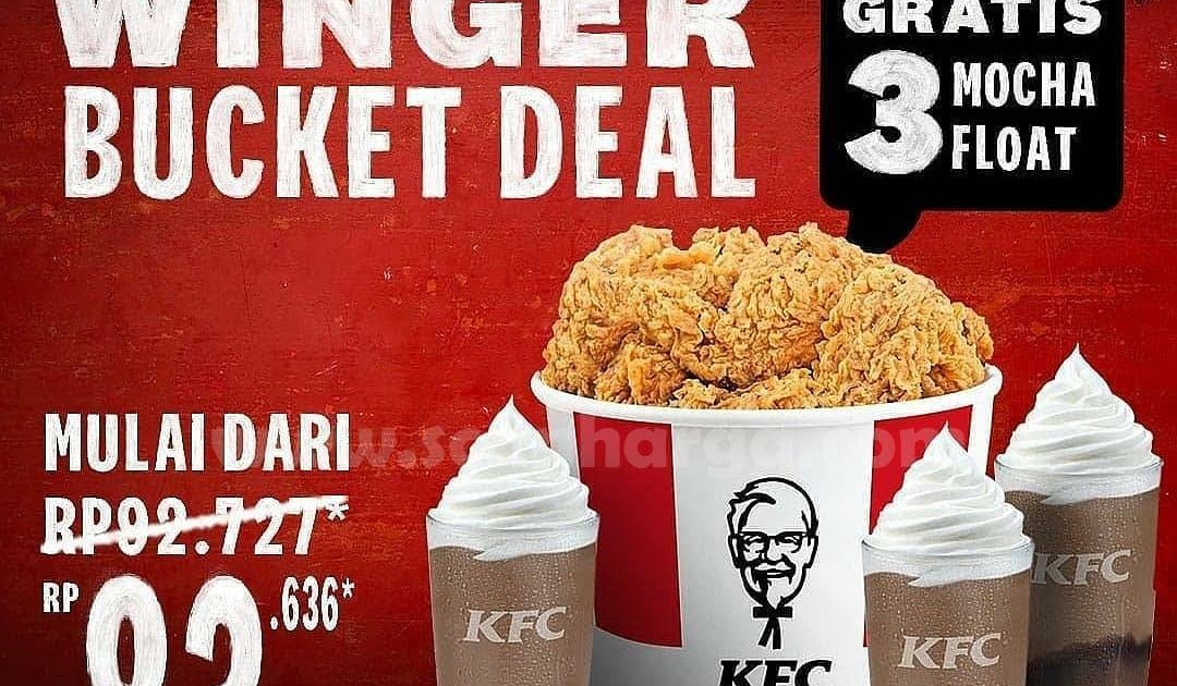 Promo KFC Winger Bucket Deal - Harga Spesial mulai dari Rp. 83.636 ...
