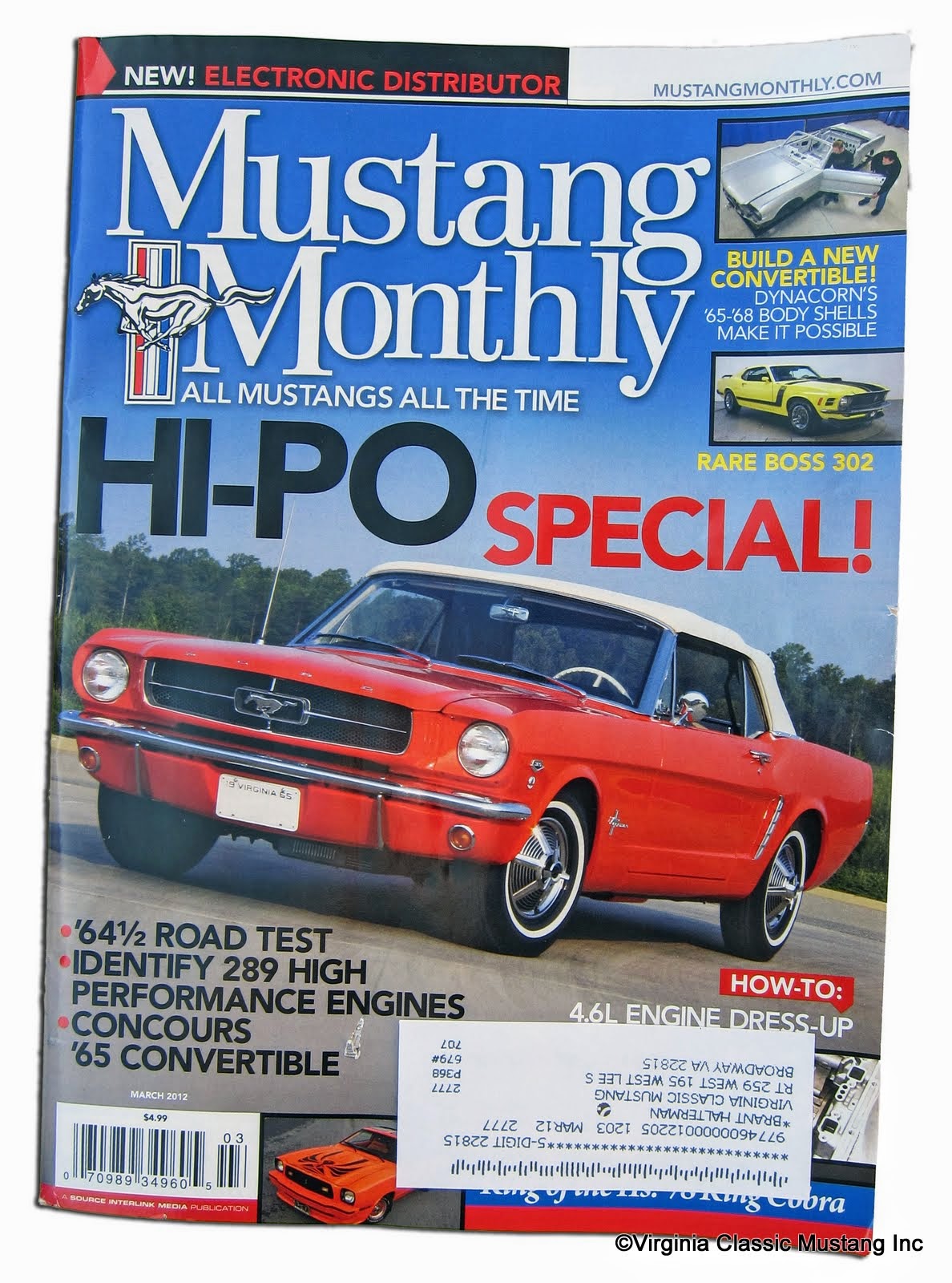 Virginia Classic Mustang Blog: Mustang Monthly Magazine