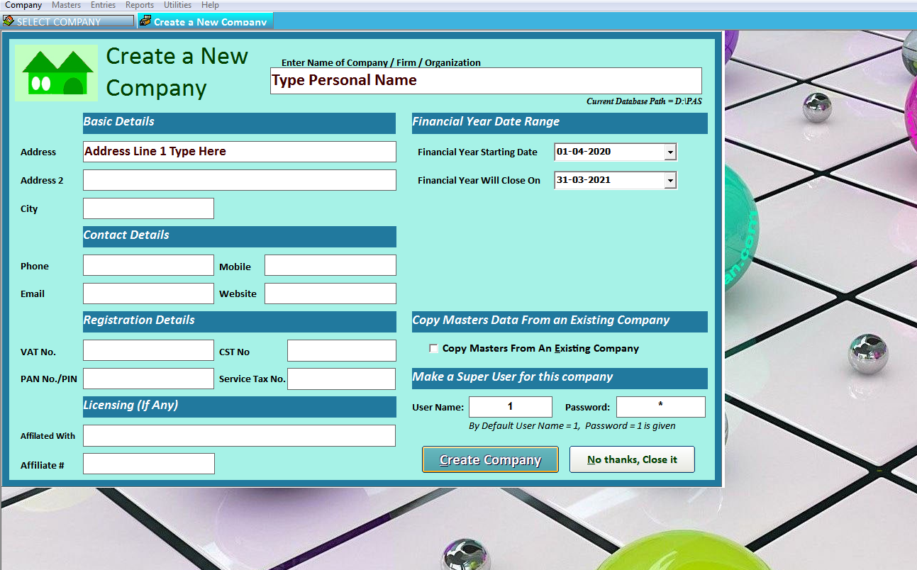 Personal Home Accounting Software 2000Rs. Only ~ Billing Software Guru