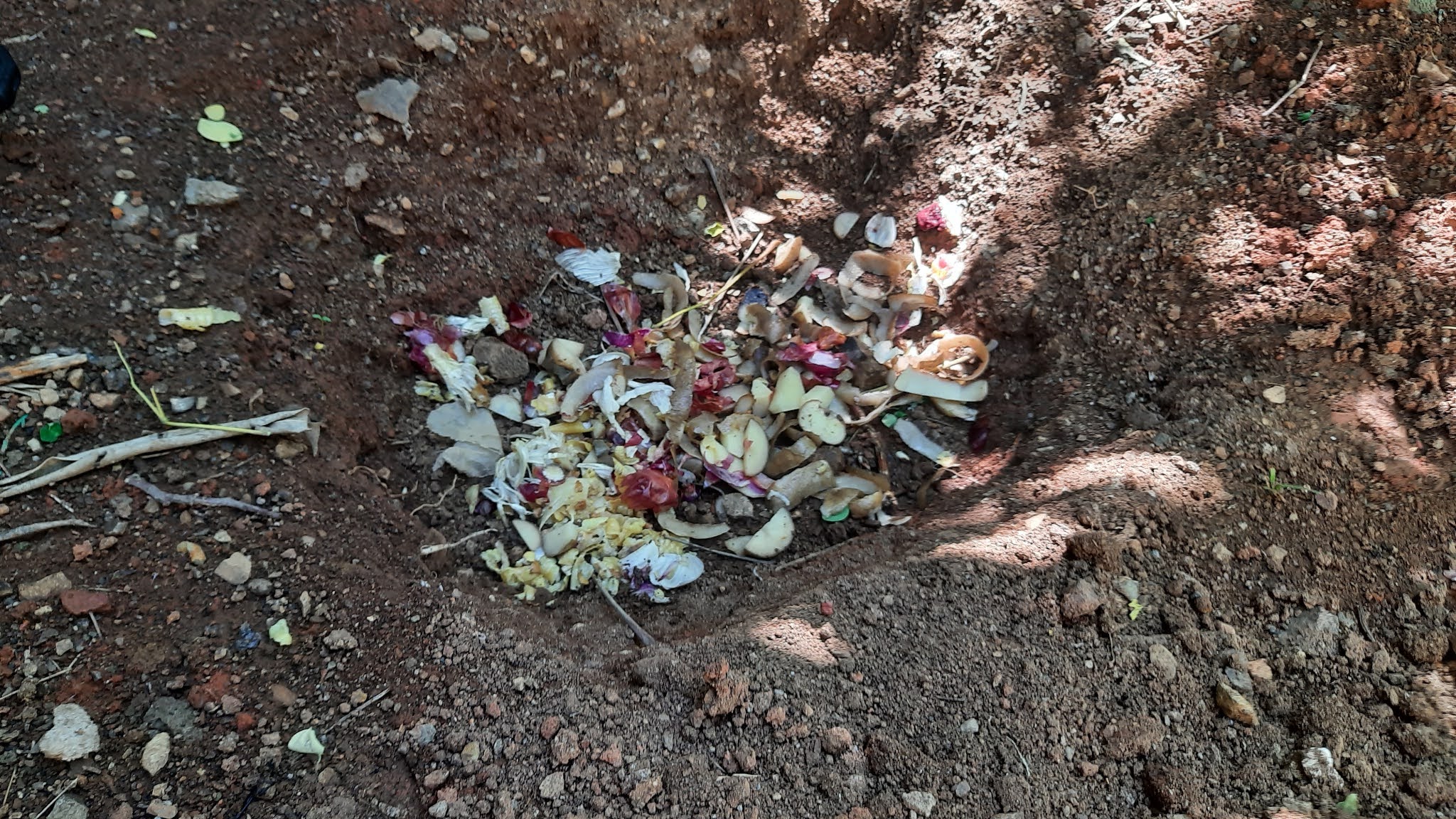 Easy steps to do Pit Composting at Home with no special equipment