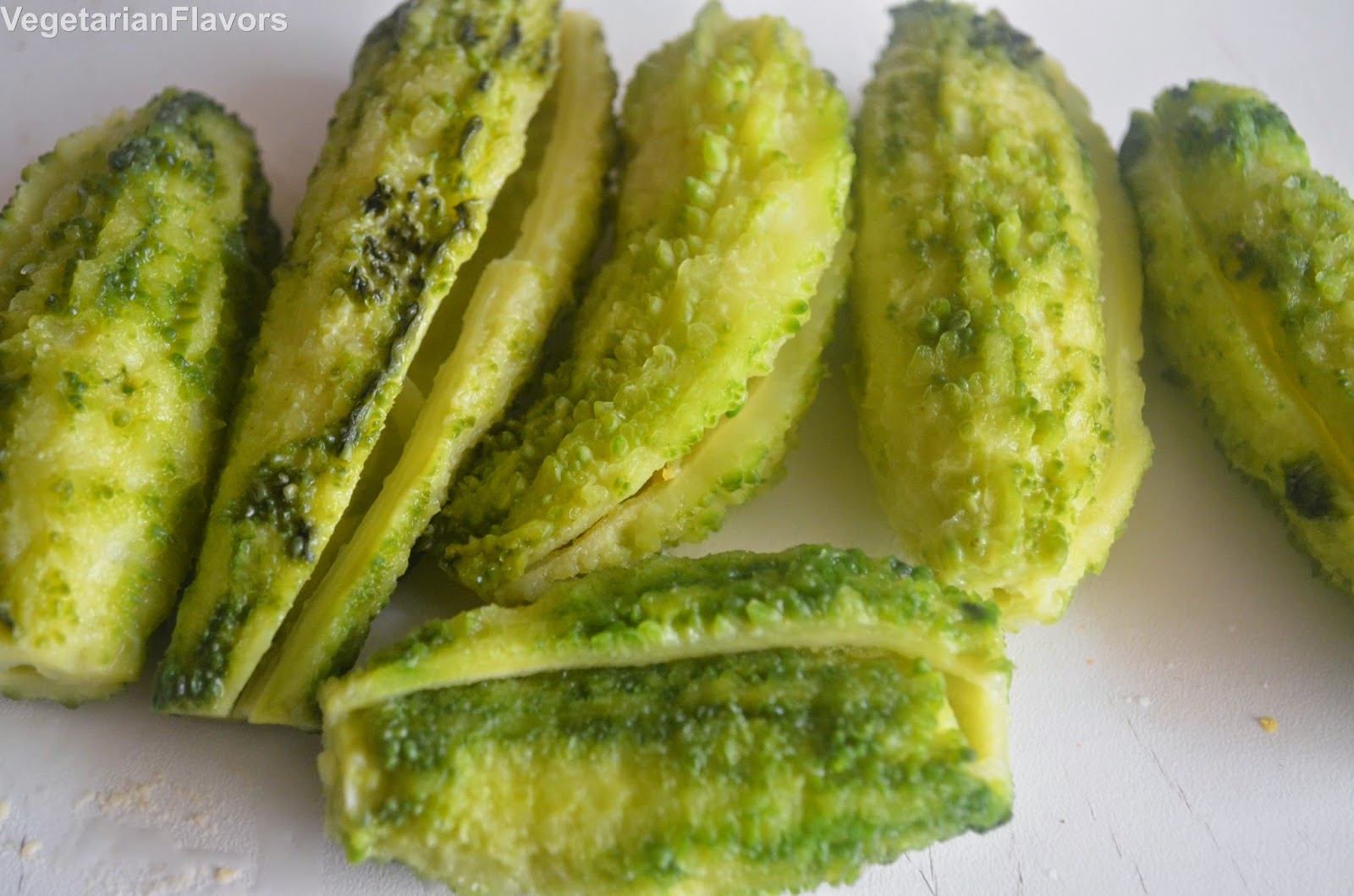 VegetarianFlavors: Stuffed Karela