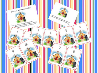 A Teacher's Touch: Counting with Pete the Cat workstation
