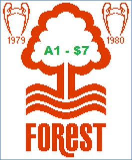 EASY PATTERNS: Nottingham Forest FC cross-stitch pattern