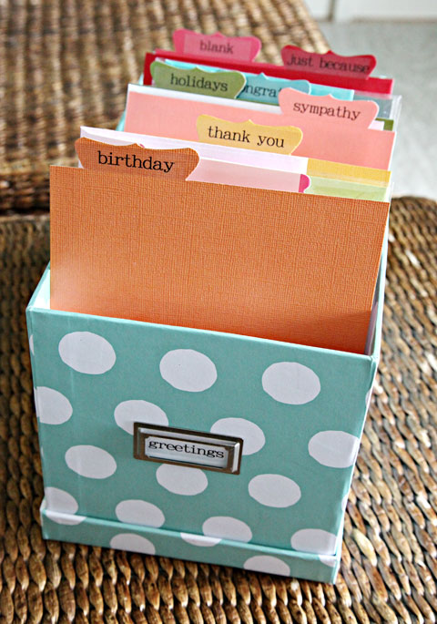 IHeart Organizing: Greetings! Card Organization