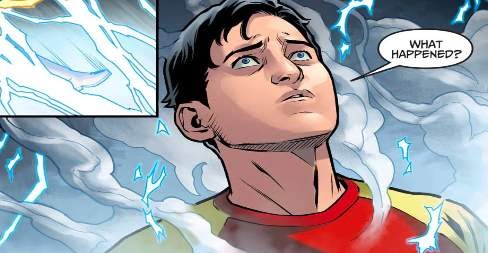 In the movie Shazam how does Shazam get his super power?