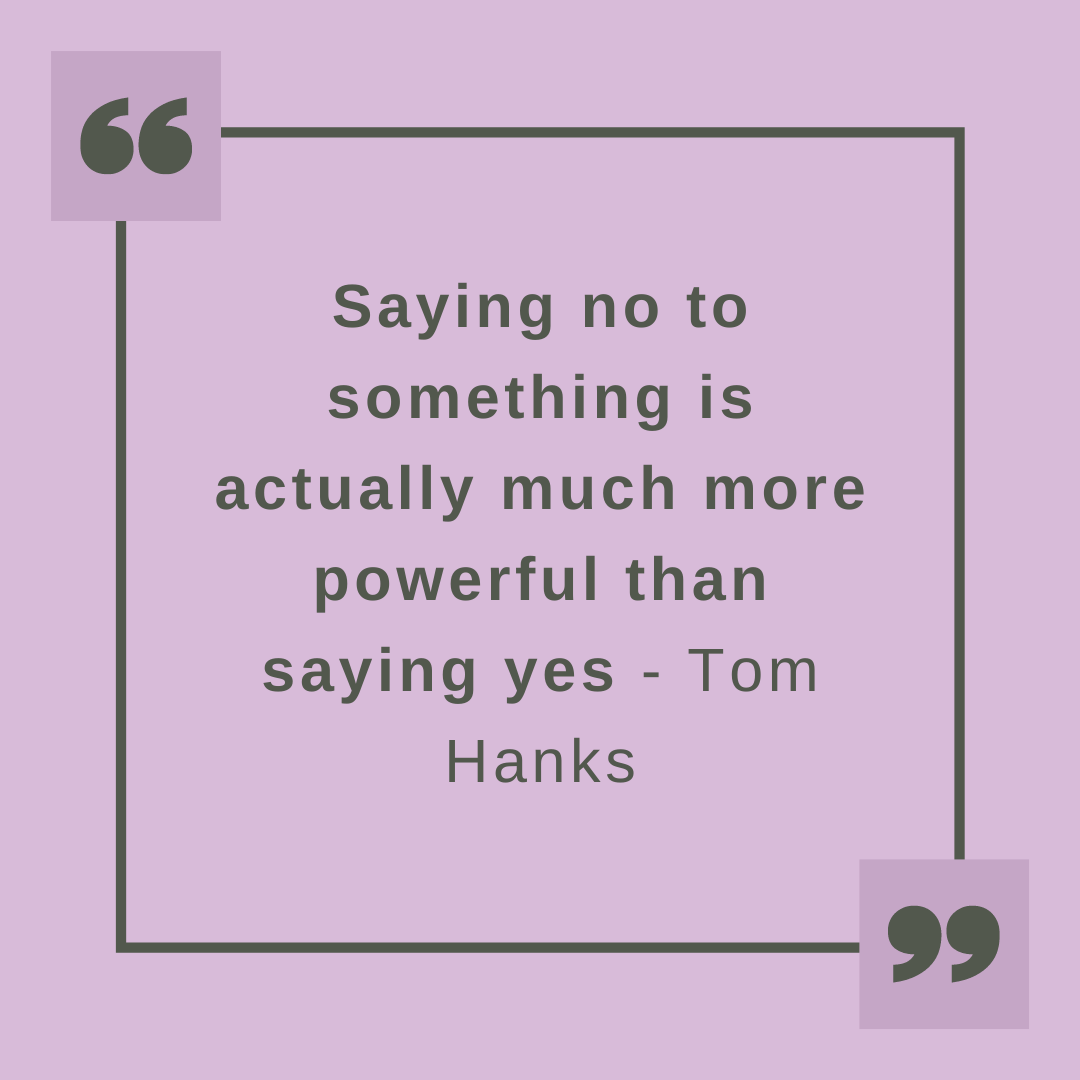 Learning to say no and why it's so important - Della Loves Nutella ♥