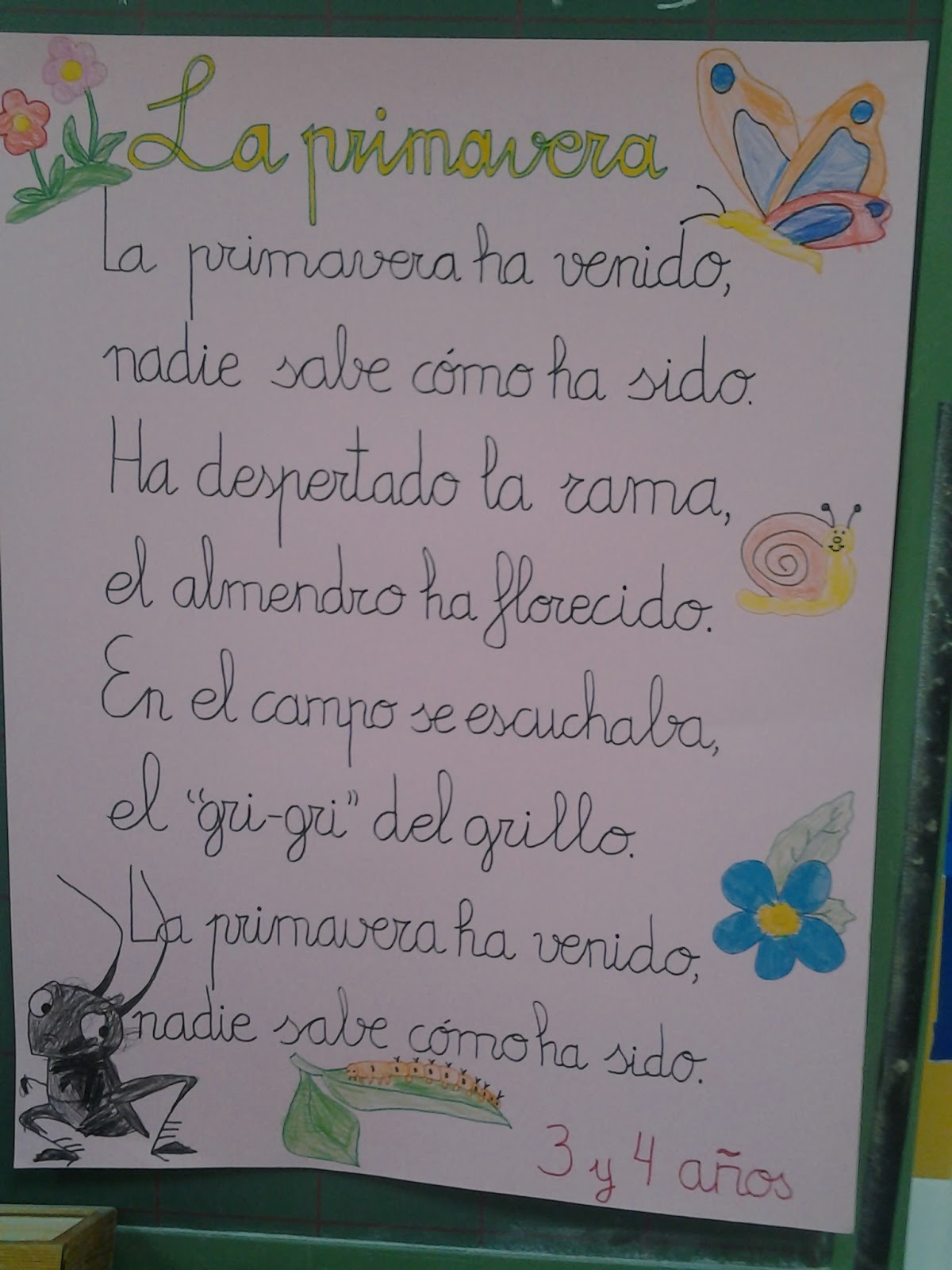 infantilesyfelices: POESIA "LA PRIMAVERA"