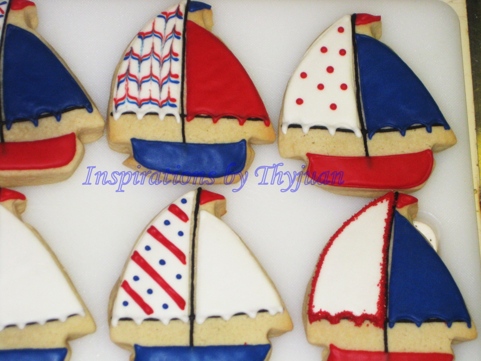 Inspirations by Thyjuan LLC.: Sailboat Cookies