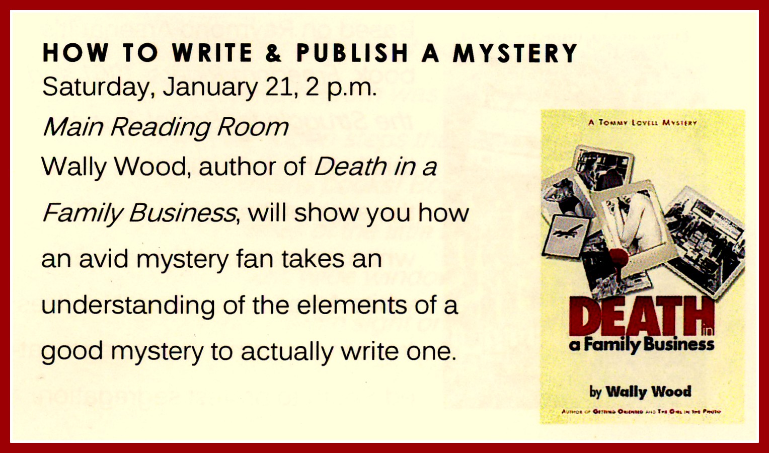 The Mysteries of Writing: How to write and publish a mystery