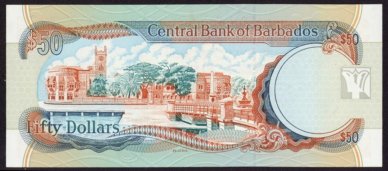 Barbados 50 Dollars banknote 1998 Errol Barrow|World Banknotes & Coins ...