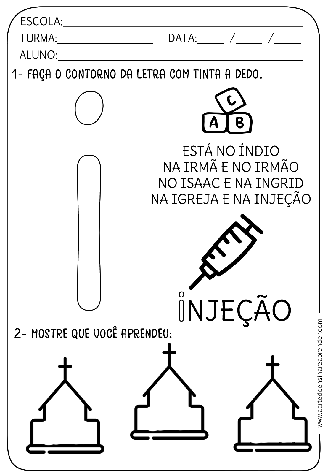 Cep Com A Letra I - EDUCA