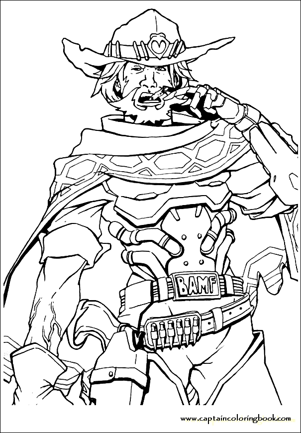 Overwatch Coloring Pages Print And Colorcom Sketch Coloring Page