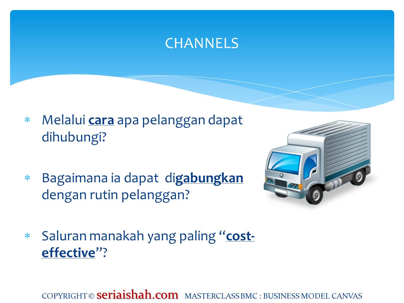 BMC (Business Model Canvas) & USAHAWAN: BMC 3 Channel