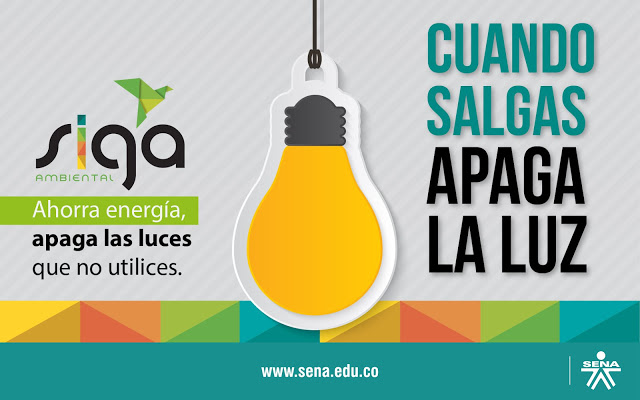 Centro Minero Ambiental: Mensaje de SIGA - Apaga la luz