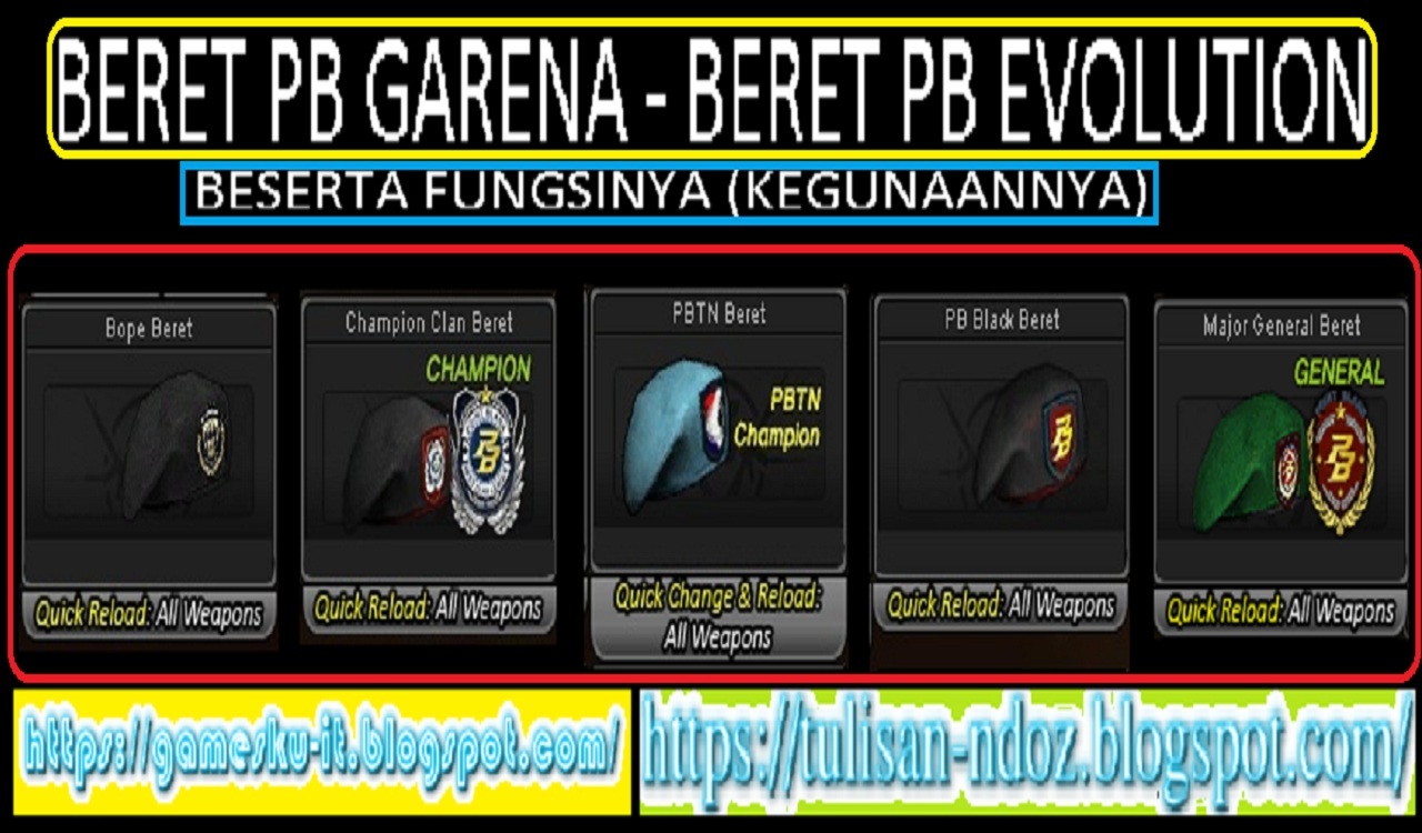 Beret Terhebat PB Evolution ~ GAMESKU-IT PB ZEPETTO DAN MLBB
