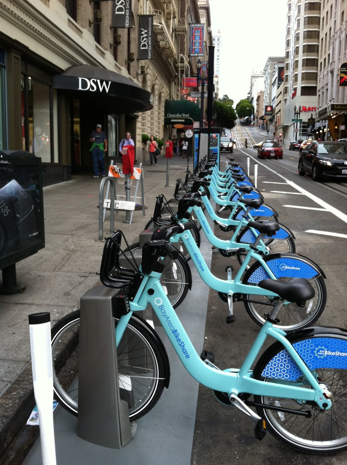 Life at the Chancellor Hotel in San Francisco: Bay Area Bike Share ...