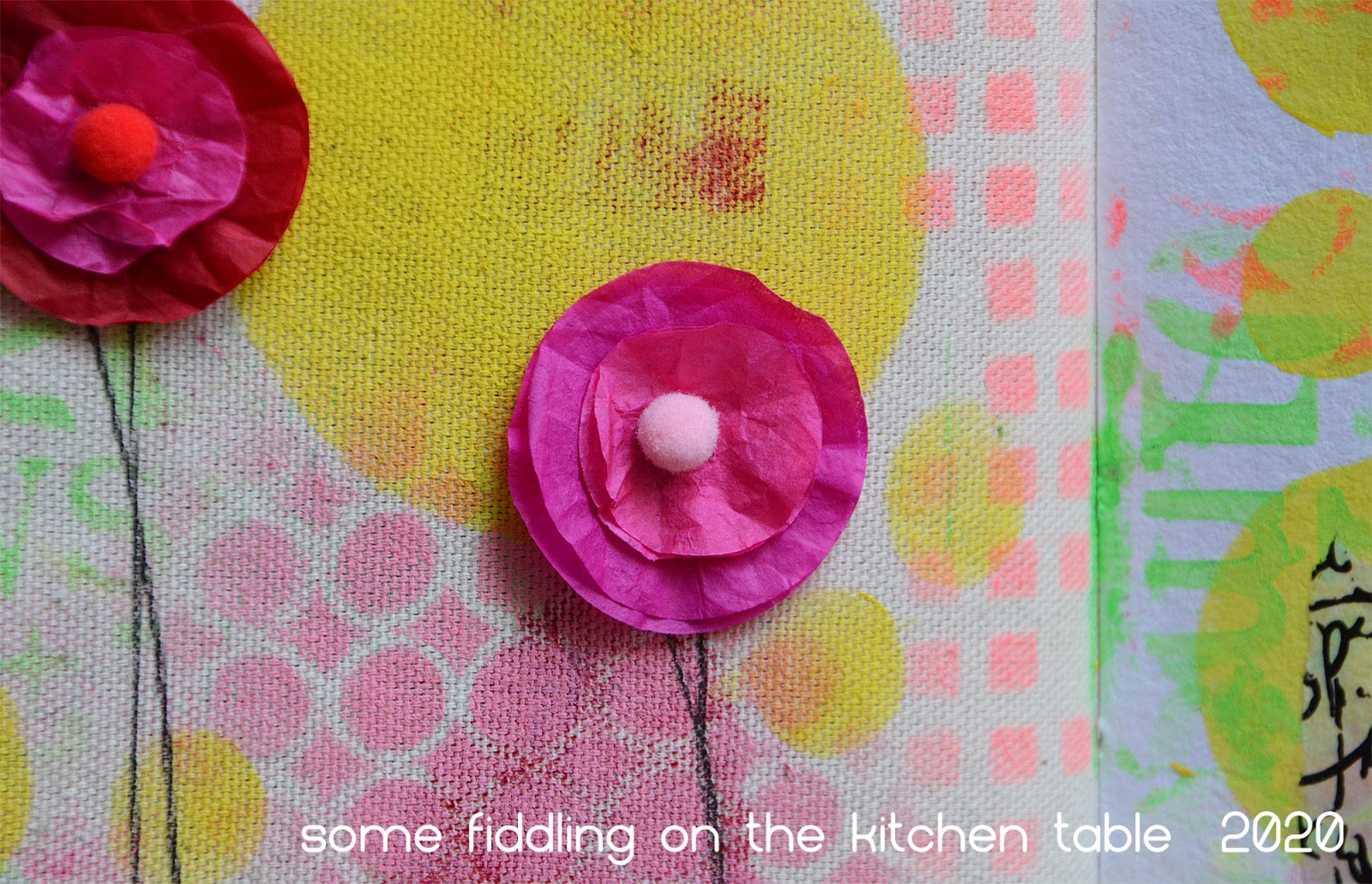 Some fiddling on the kitchen table: Collaging
