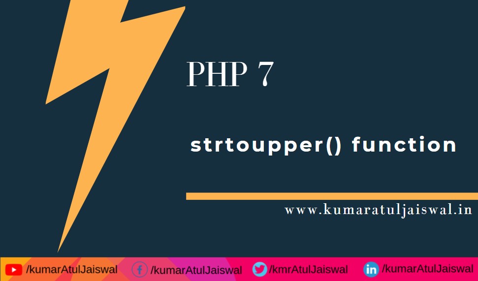 PHP strtoupper function string in uppercase letter | Hacking Truth.in