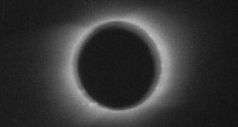 Restored the first recording of a total solar eclipse