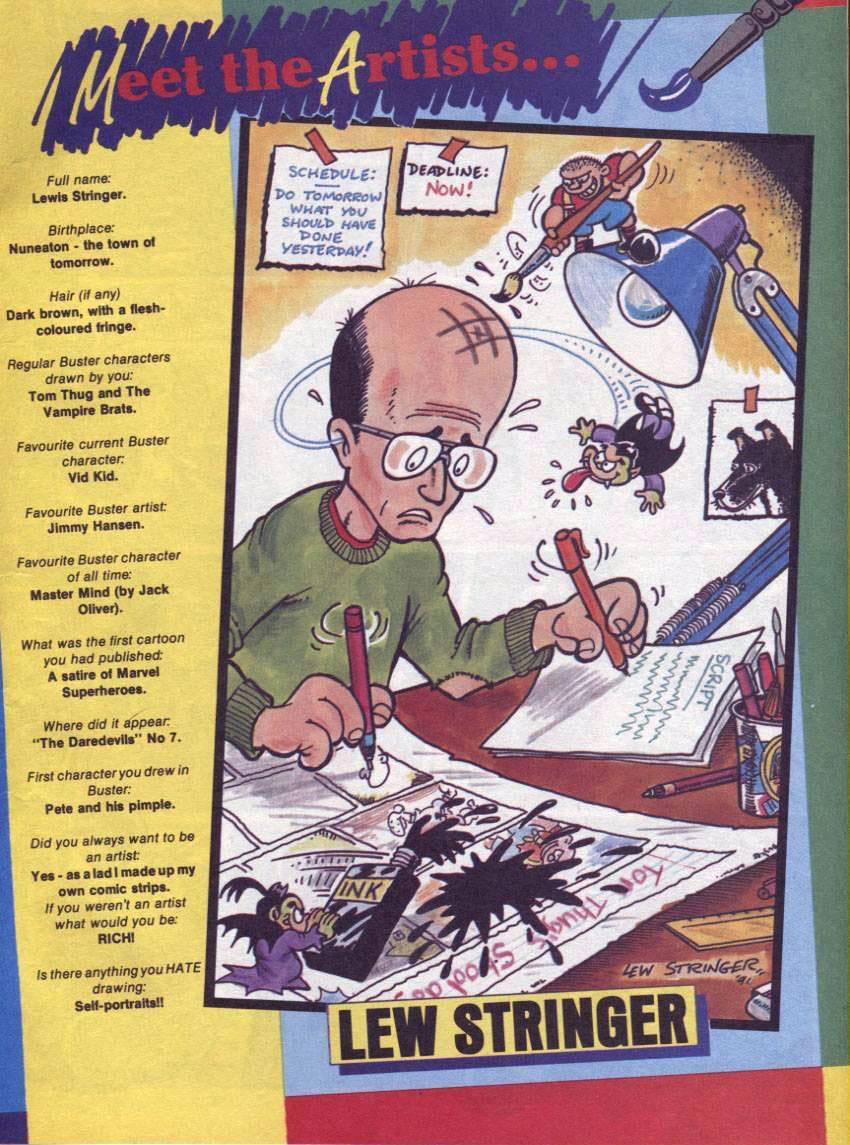 Lew Stringer Comics: Meet the Artist (1991)