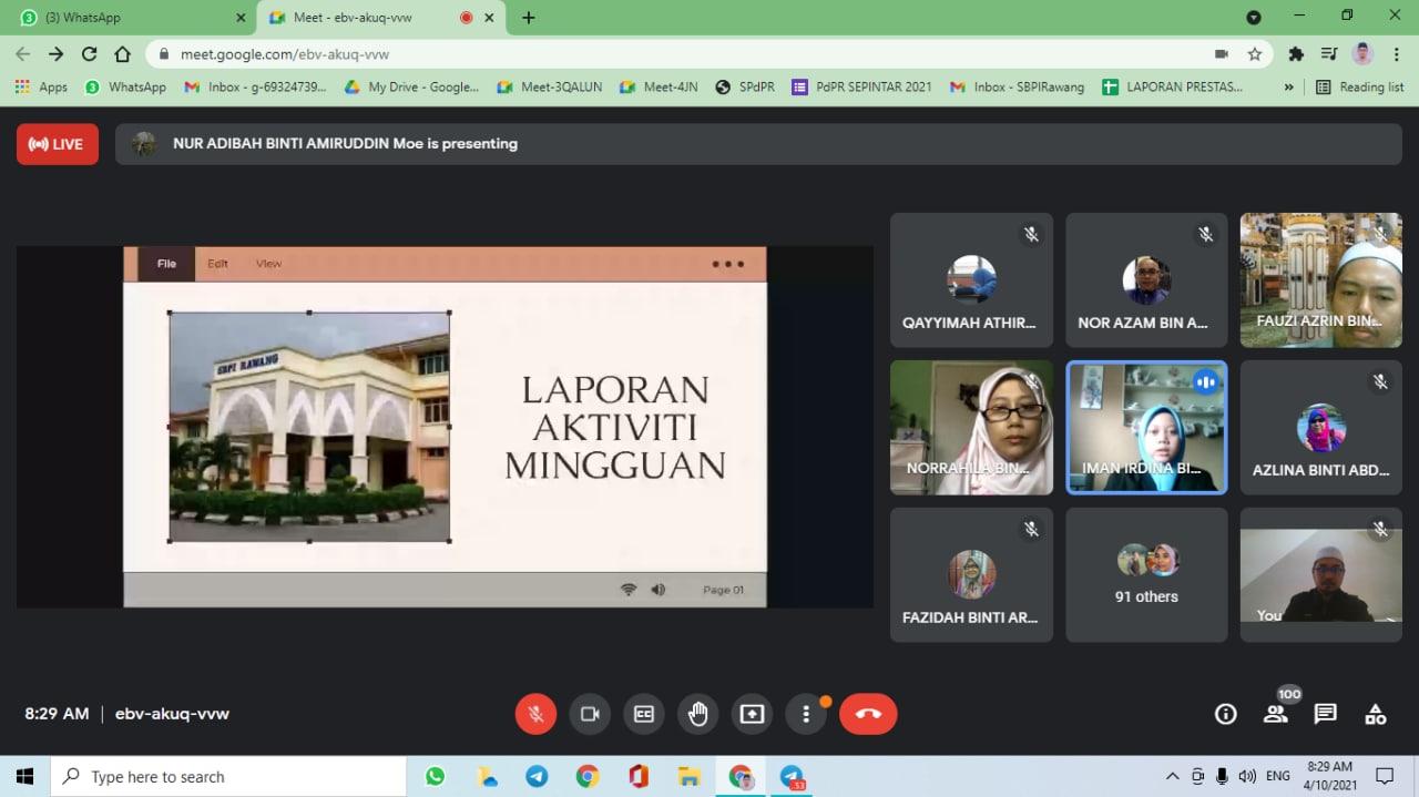 Perhimpunan Rasmi SBPI Rawang Atas Talian 2021