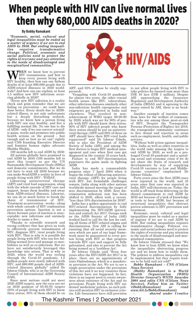 CNS: When people with HIV can live normal lives then why 680,000 AIDS ...