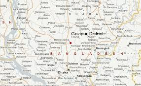 Gazipur District: Map Gazipur District