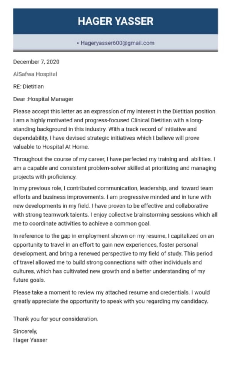 Dietitian:Hager Yasser