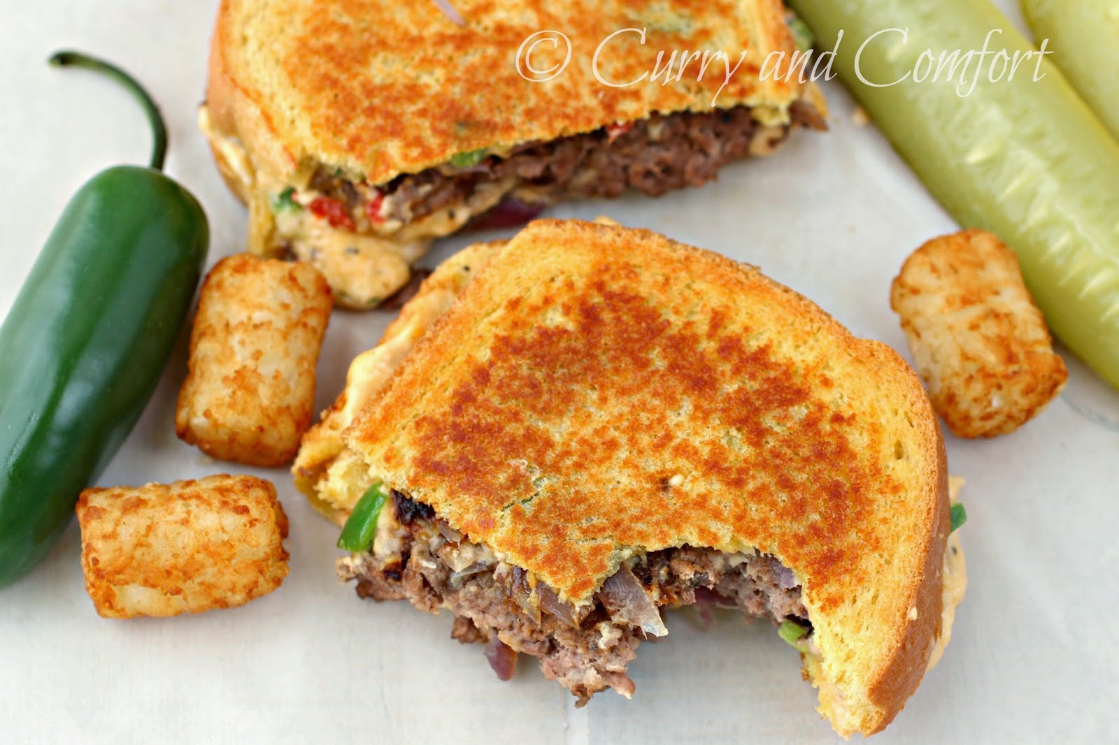 Kitchen Simmer: Jalapeno Pimento Cheese Beef Patty Melts