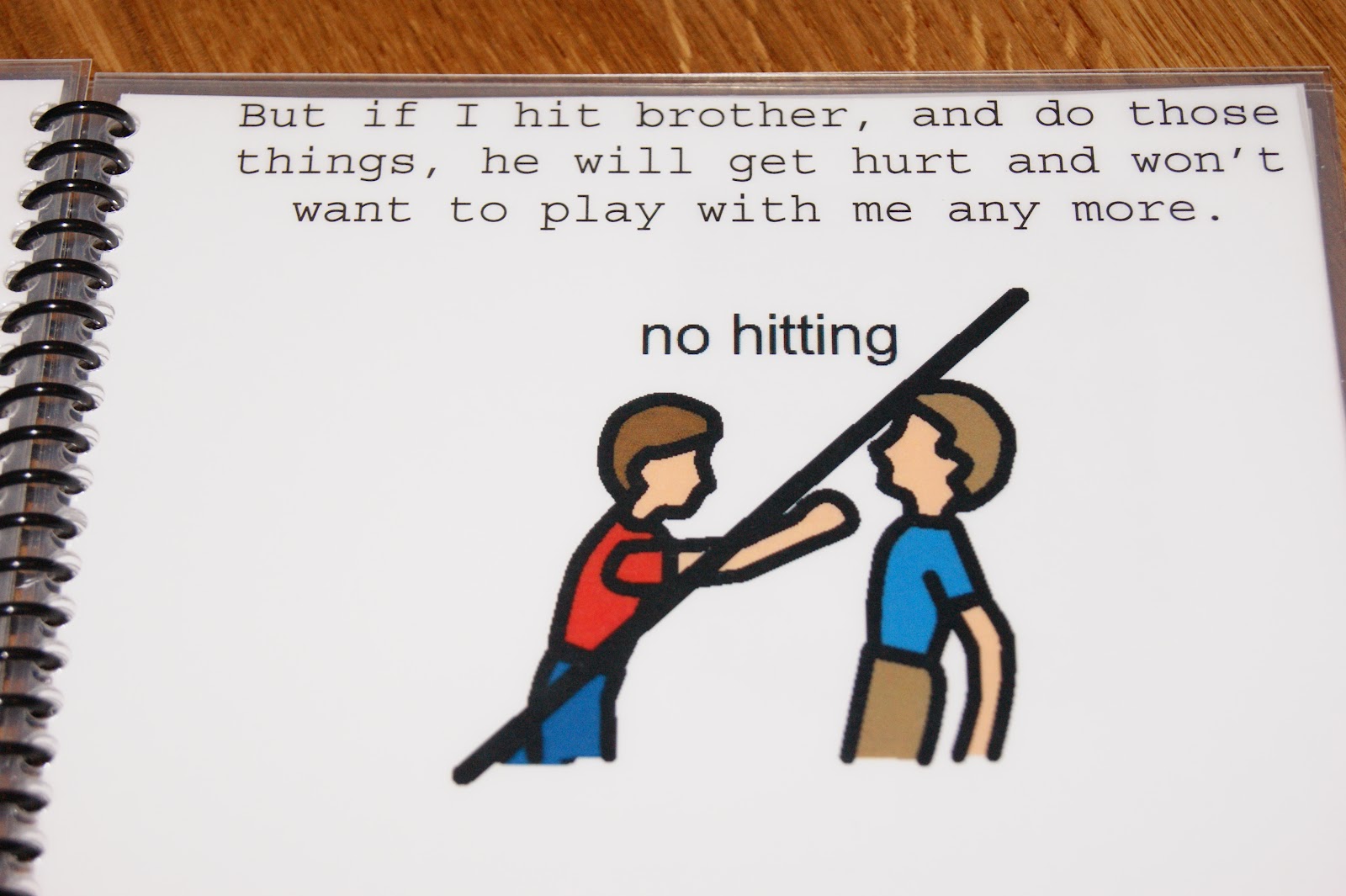 No Hitting Social Story