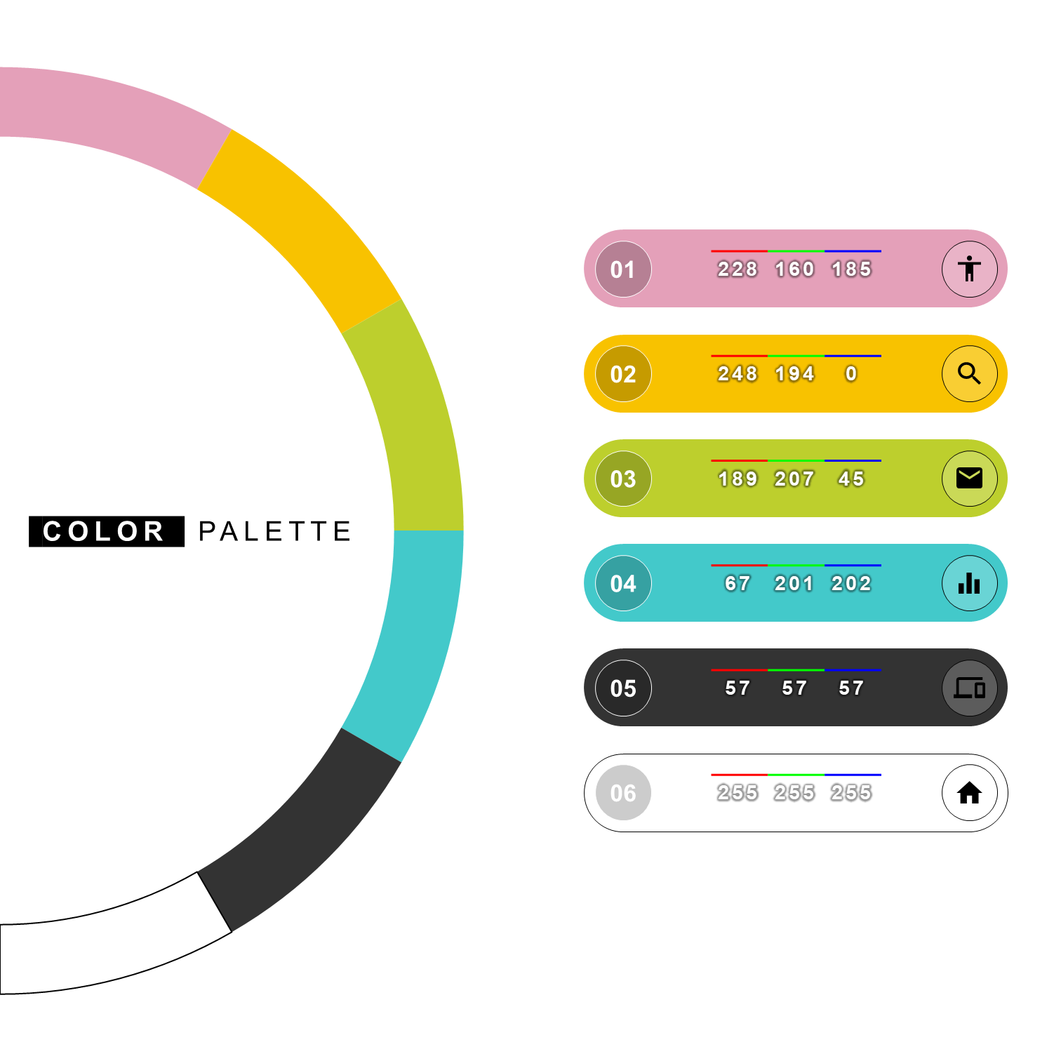 Color Palette 028 - PowerPoint Free