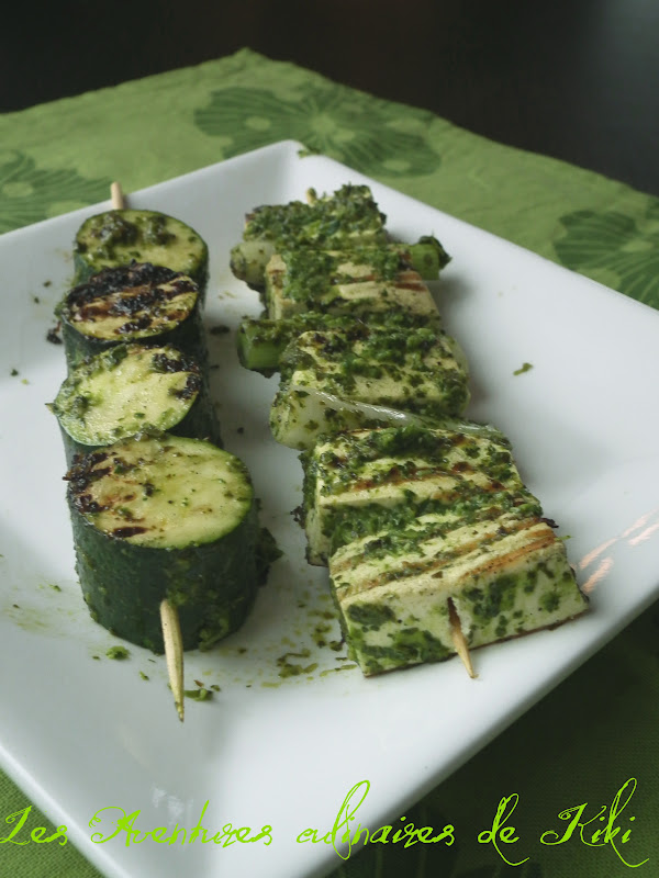Faits avec amour /Les Aventures culinaires de Kiki: Brochettes de tofu ...